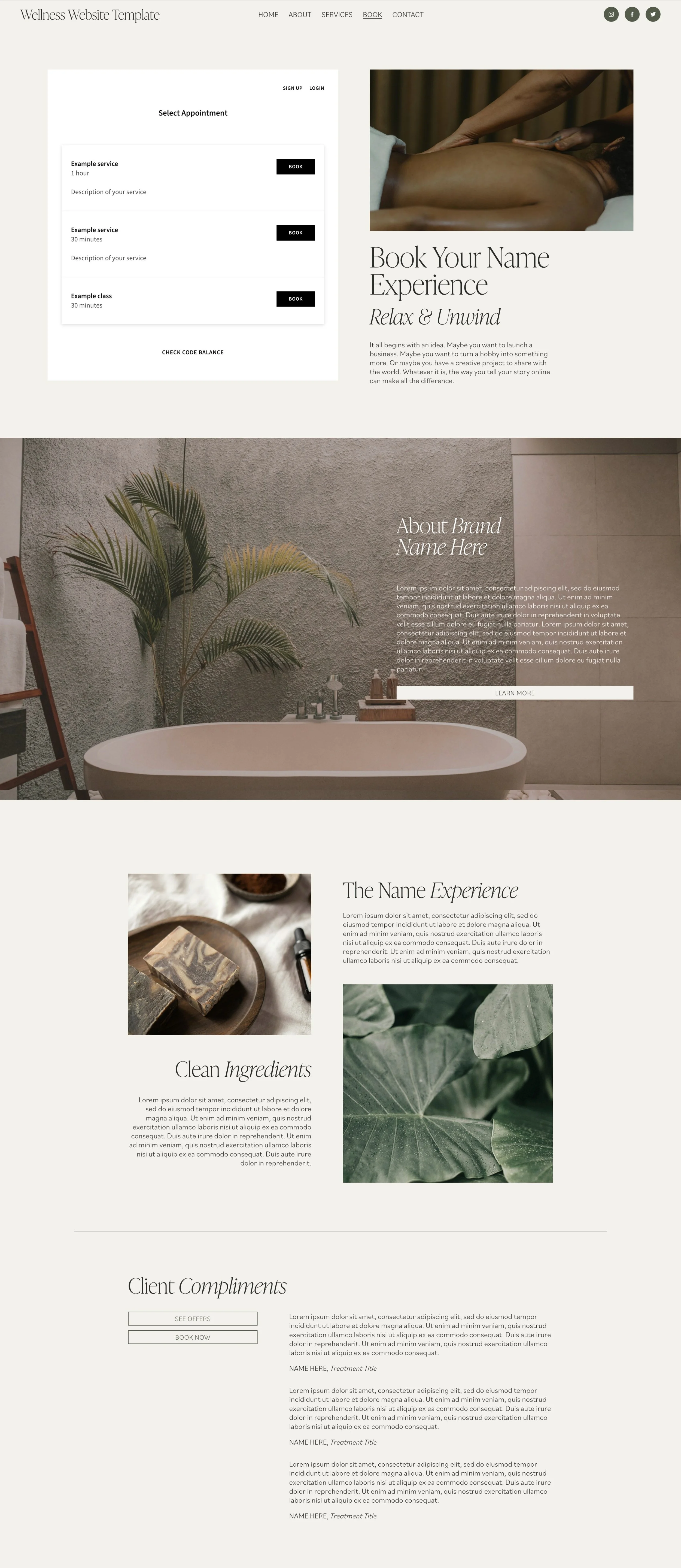 Wellness Website Template — FORWARD FEMALE®