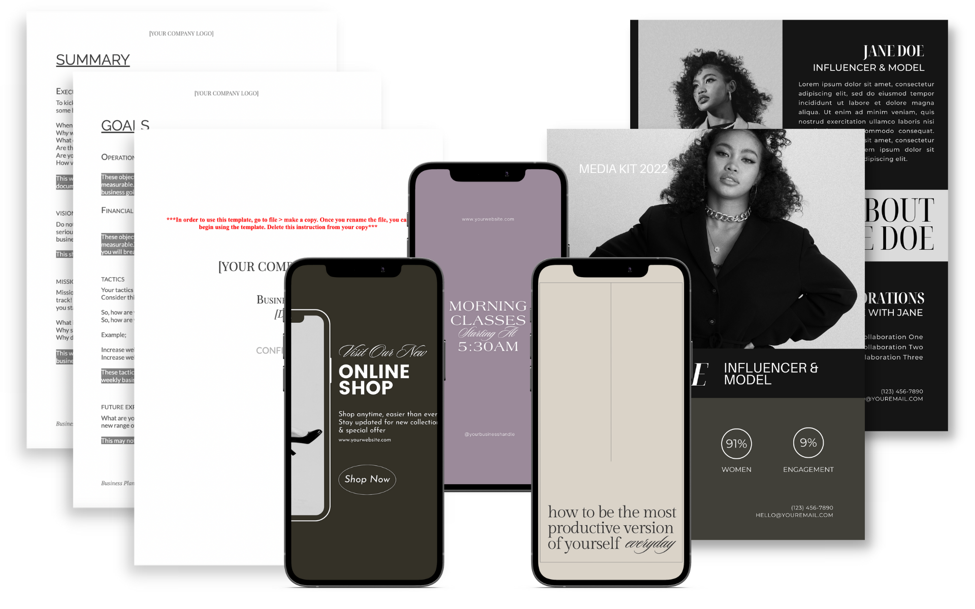 Workbook — Shop Templates — FORWARD FEMALE®