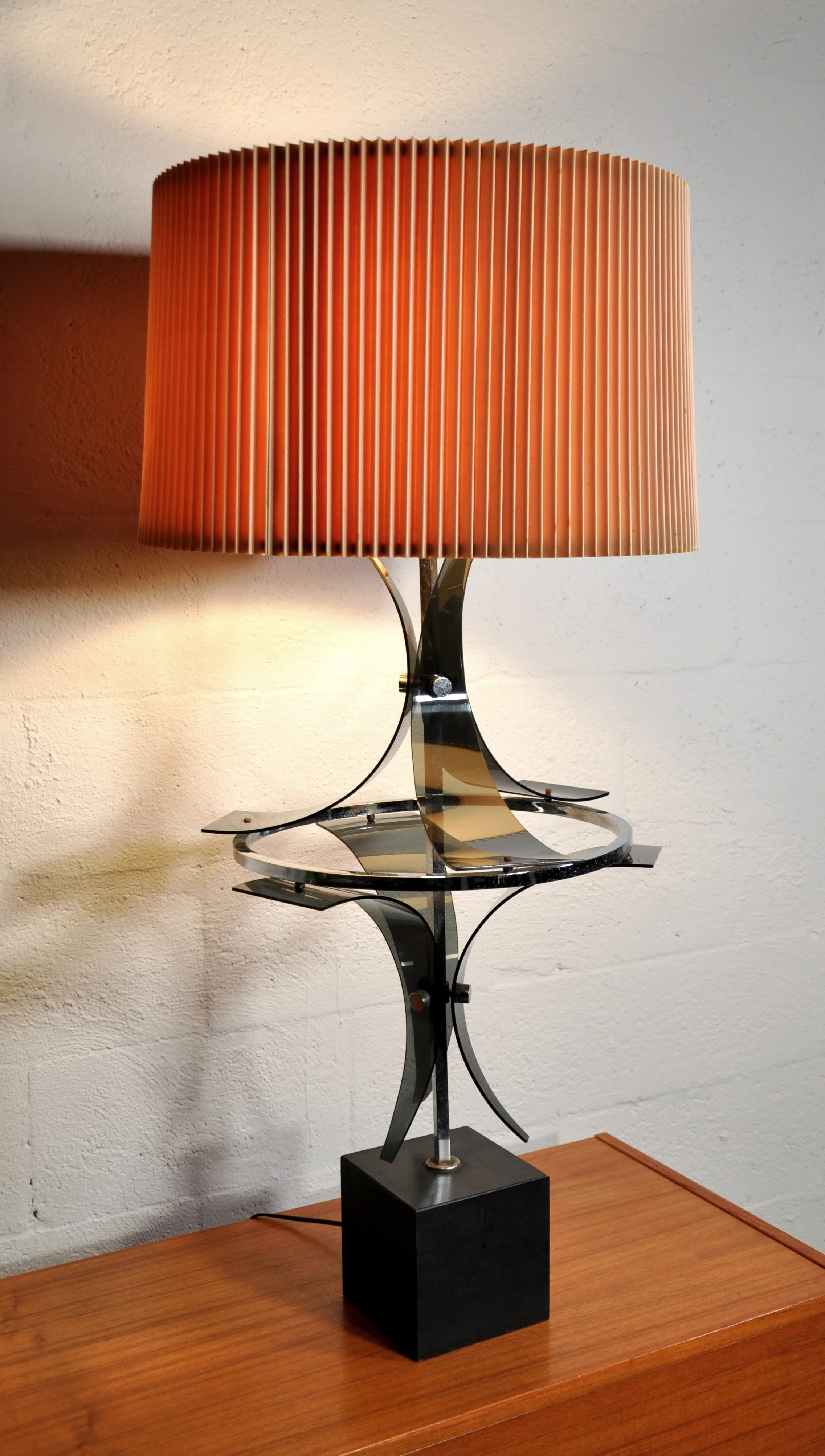 Tall Orange Table Lamps