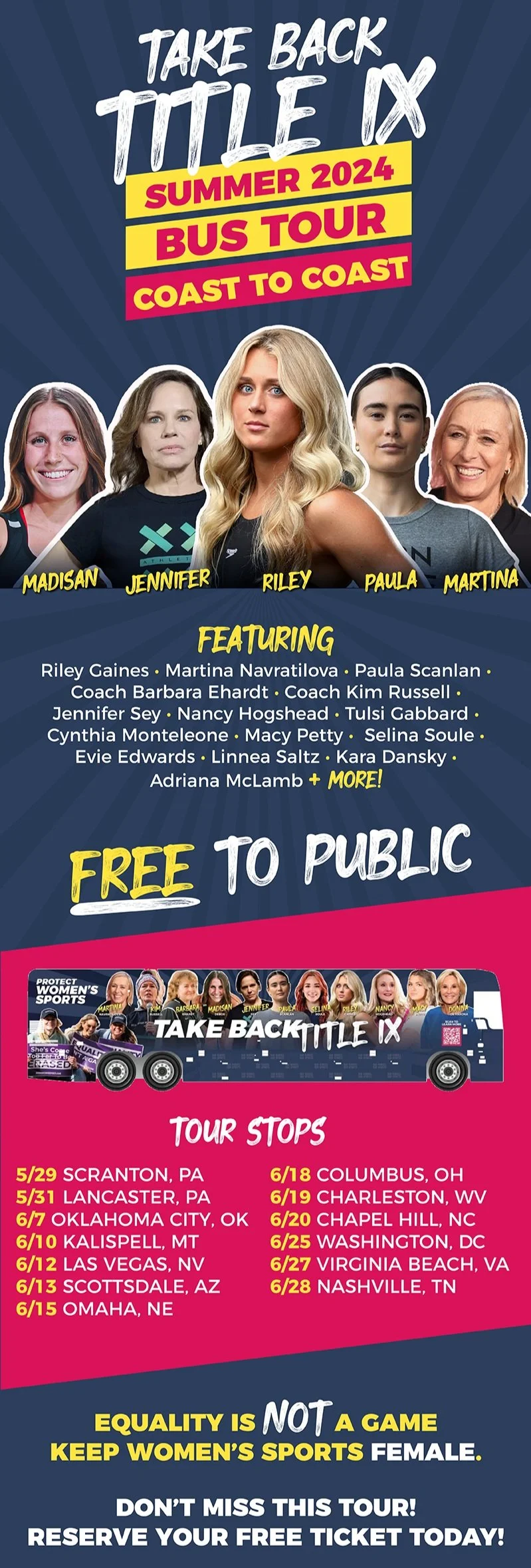 Take Back Title IX Bus Tour - Right Cheer