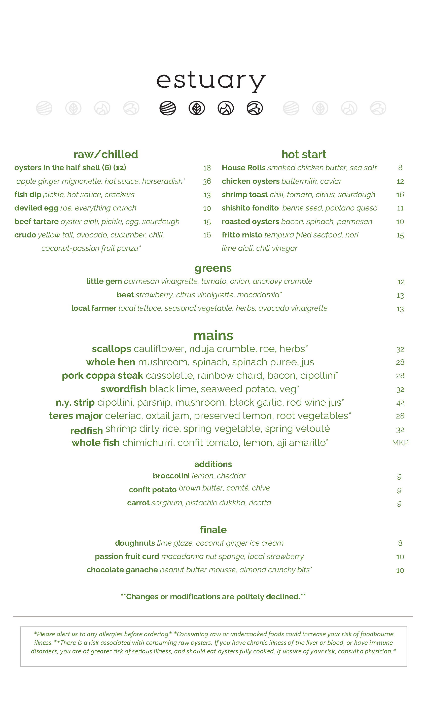 Menu — estuary npr