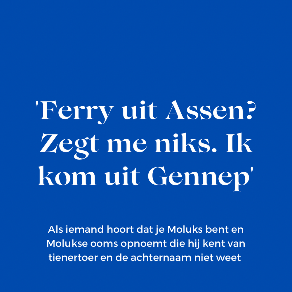 ‘Ik ken Ferry niet. Jij wel?’ — MOZA | Je dagelijkse portie Molukse Zaken