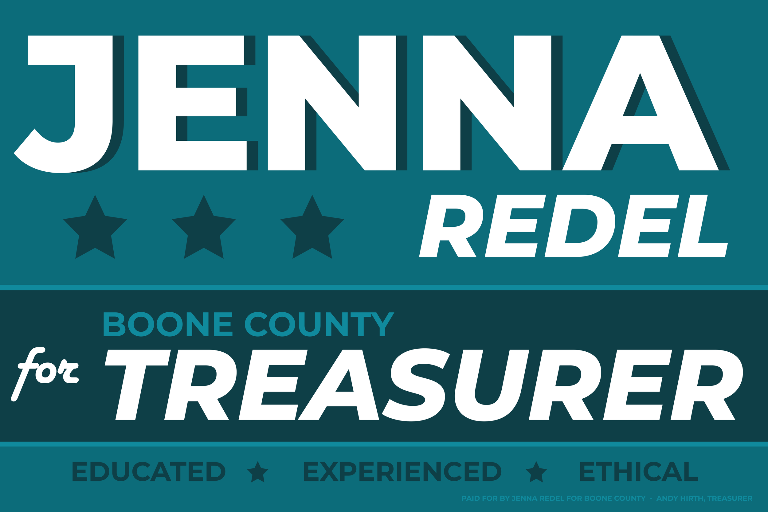 About — JENNA REDEL FOR BOONE COUNTY TREASURER