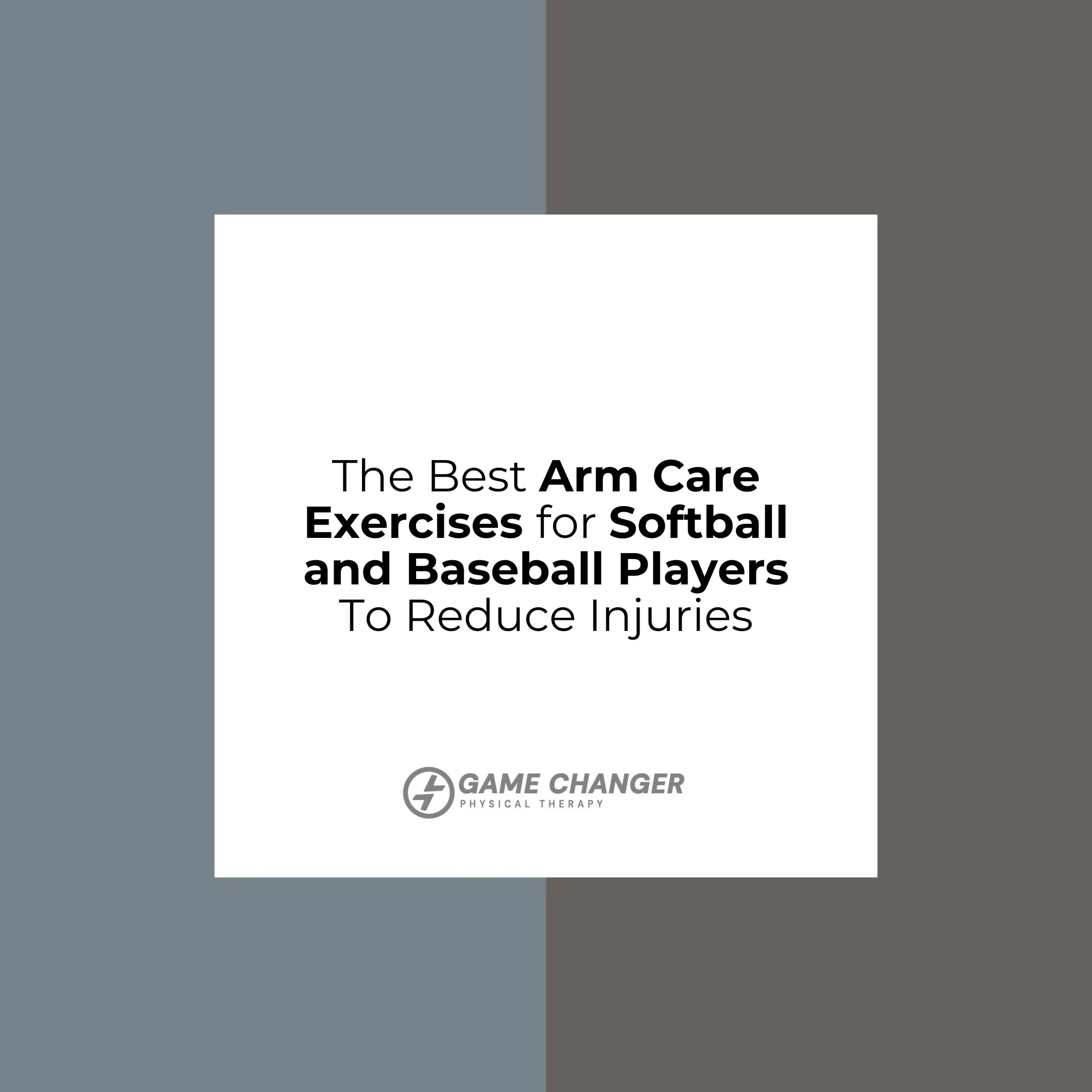 The Best Arm Care Exercises for Softball and Baseball Players To Reduce ...