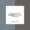 When to see a baseball physical therapist — Game Changer Physical Therapy