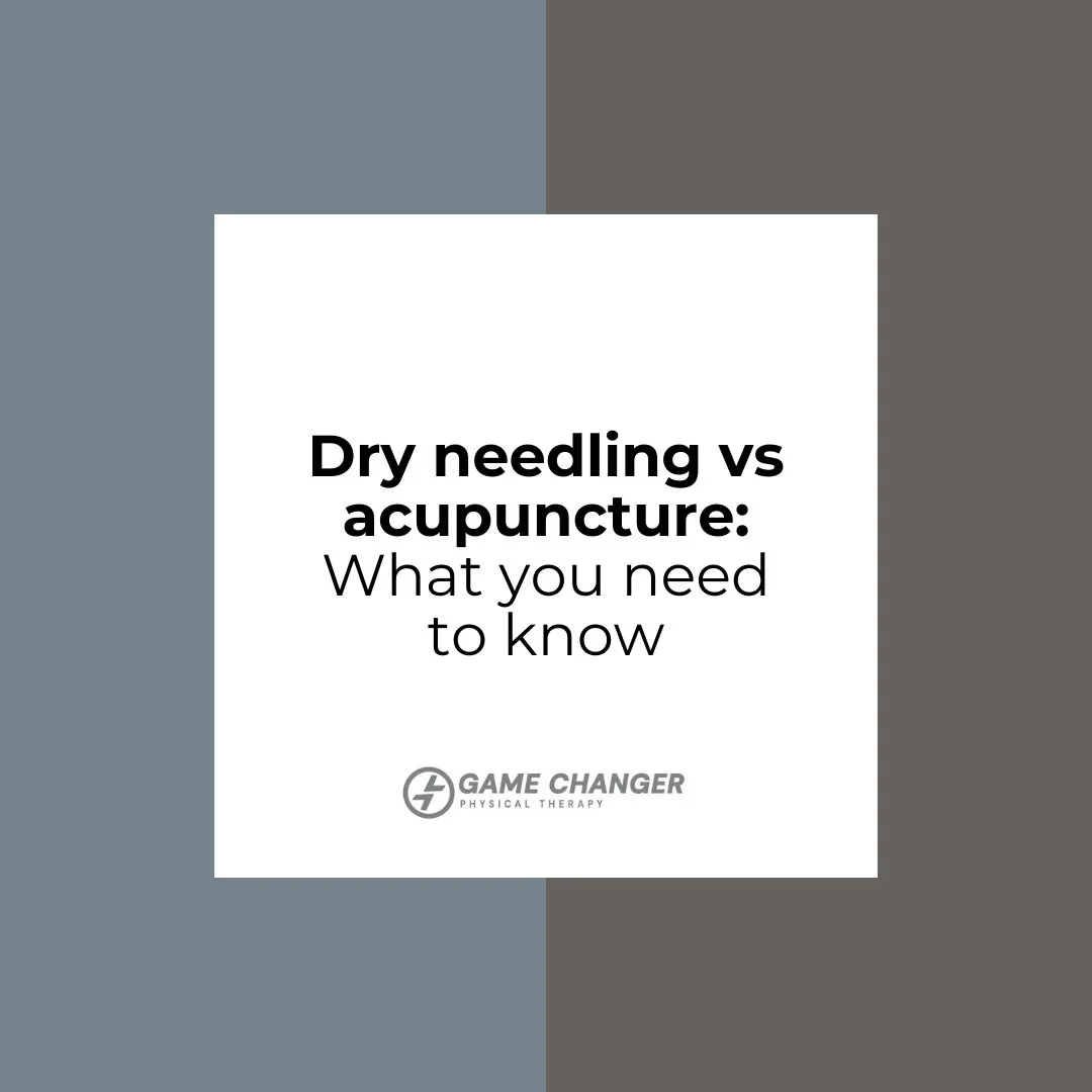 Dry needling vs acupuncture: What you need to know — Game Changer Physical Therapy