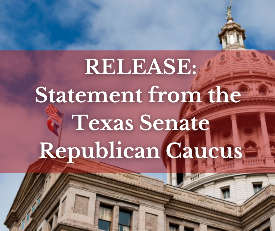 News — Texas Senate Republican Caucus