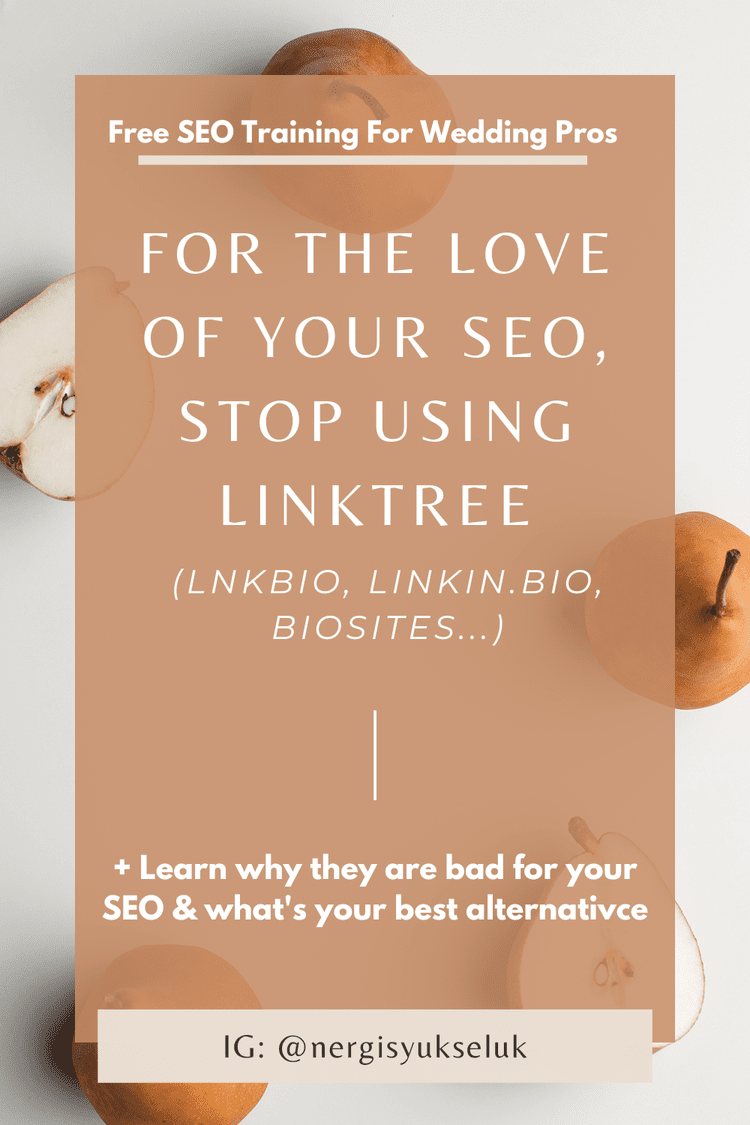 Let's Talk About Link In Bio & Why Linktree is Bad For Your SEO | Nergis Yuksel