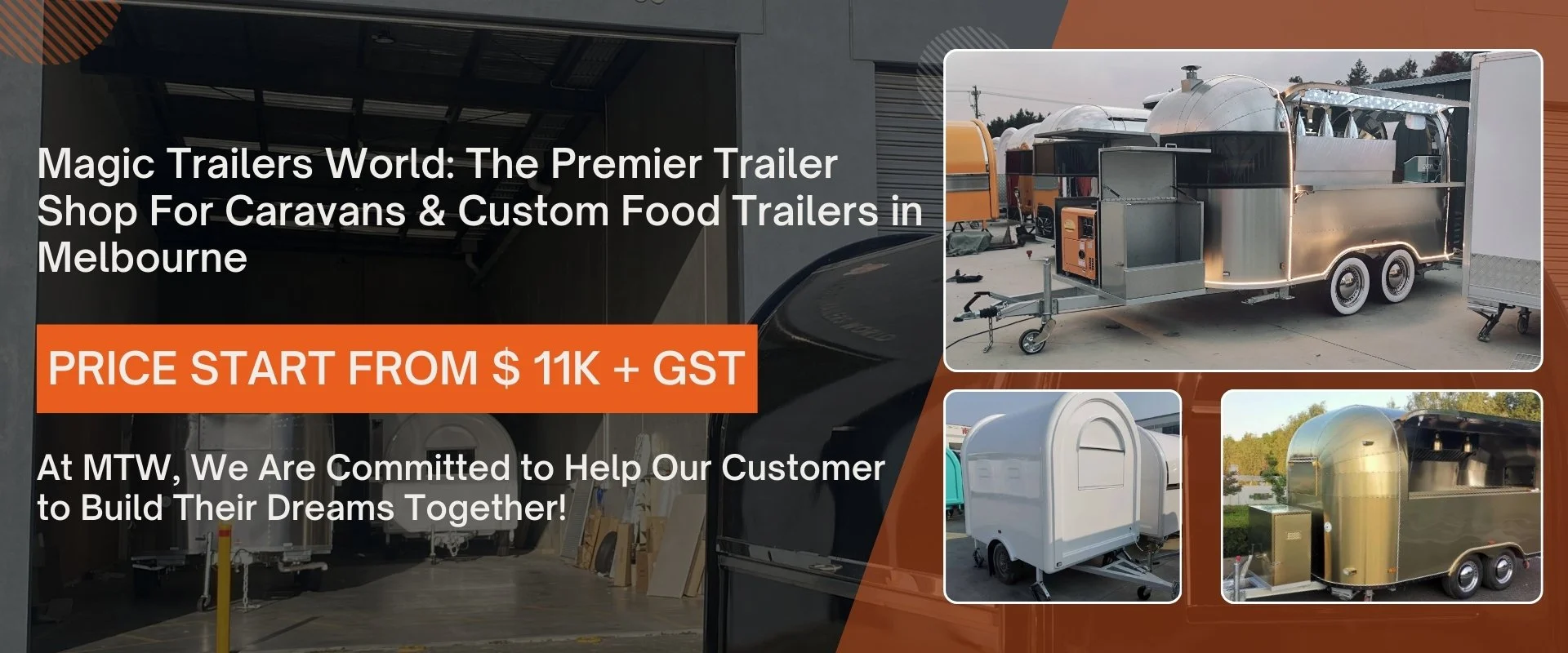 Food and Caravan Trailers in Melbourne - Magic Trailers World