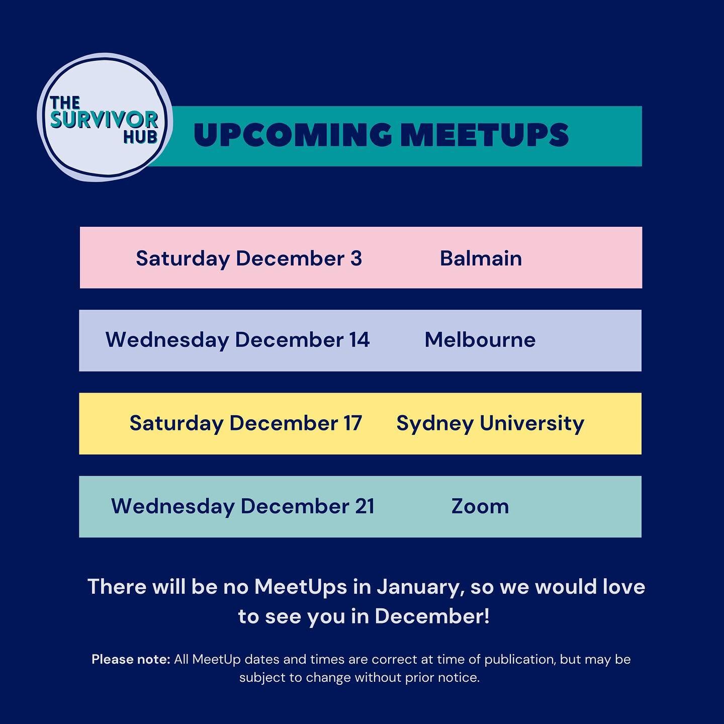 MeetUps — The Survivor Hub