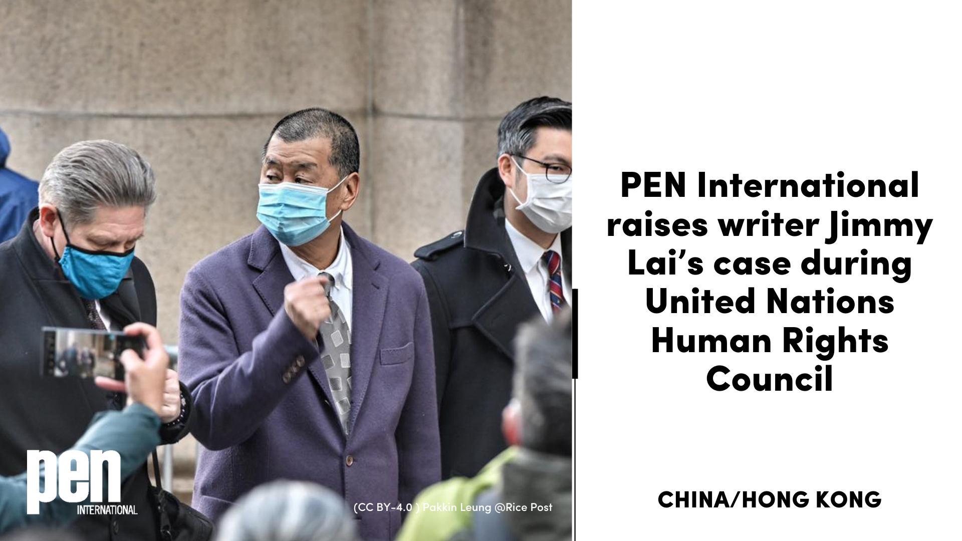 China-Hong Kong: PEN International raises writer Jimmy Lai’s case ...