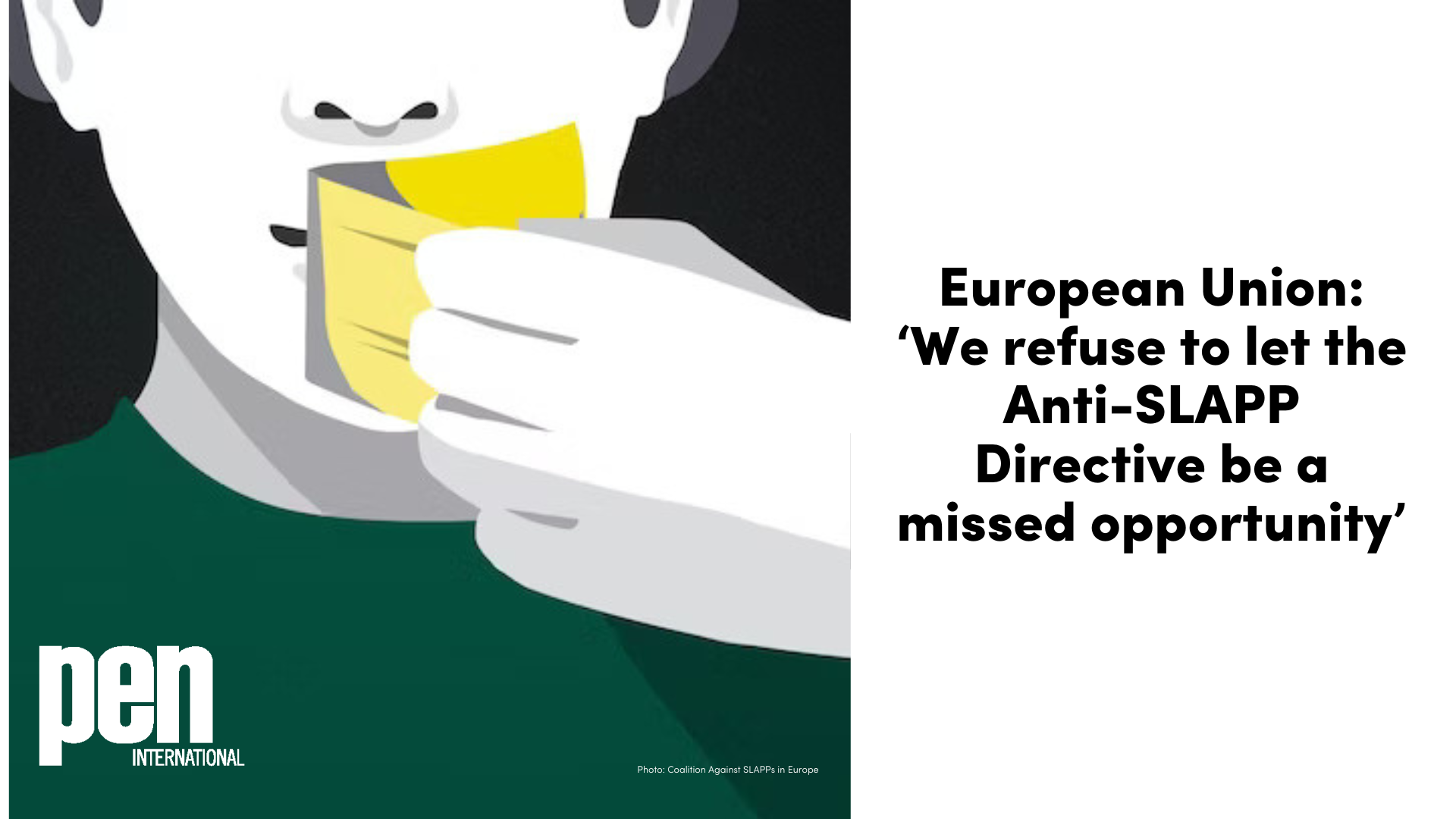 European Union: ‘We refuse to let the Anti-SLAPP Directive be a missed ...