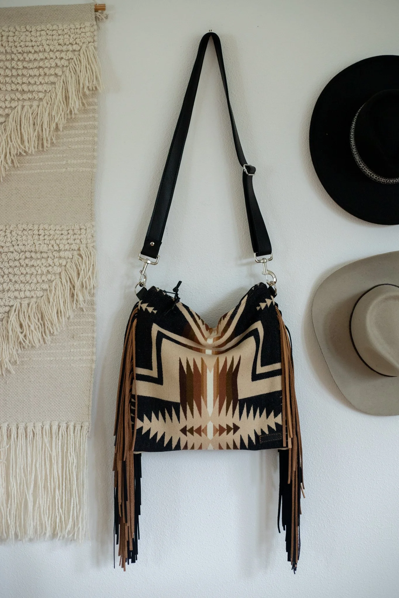 Tan Rancho Arroyo Fringe Crossbody Purse — Mercy Grey Design Co