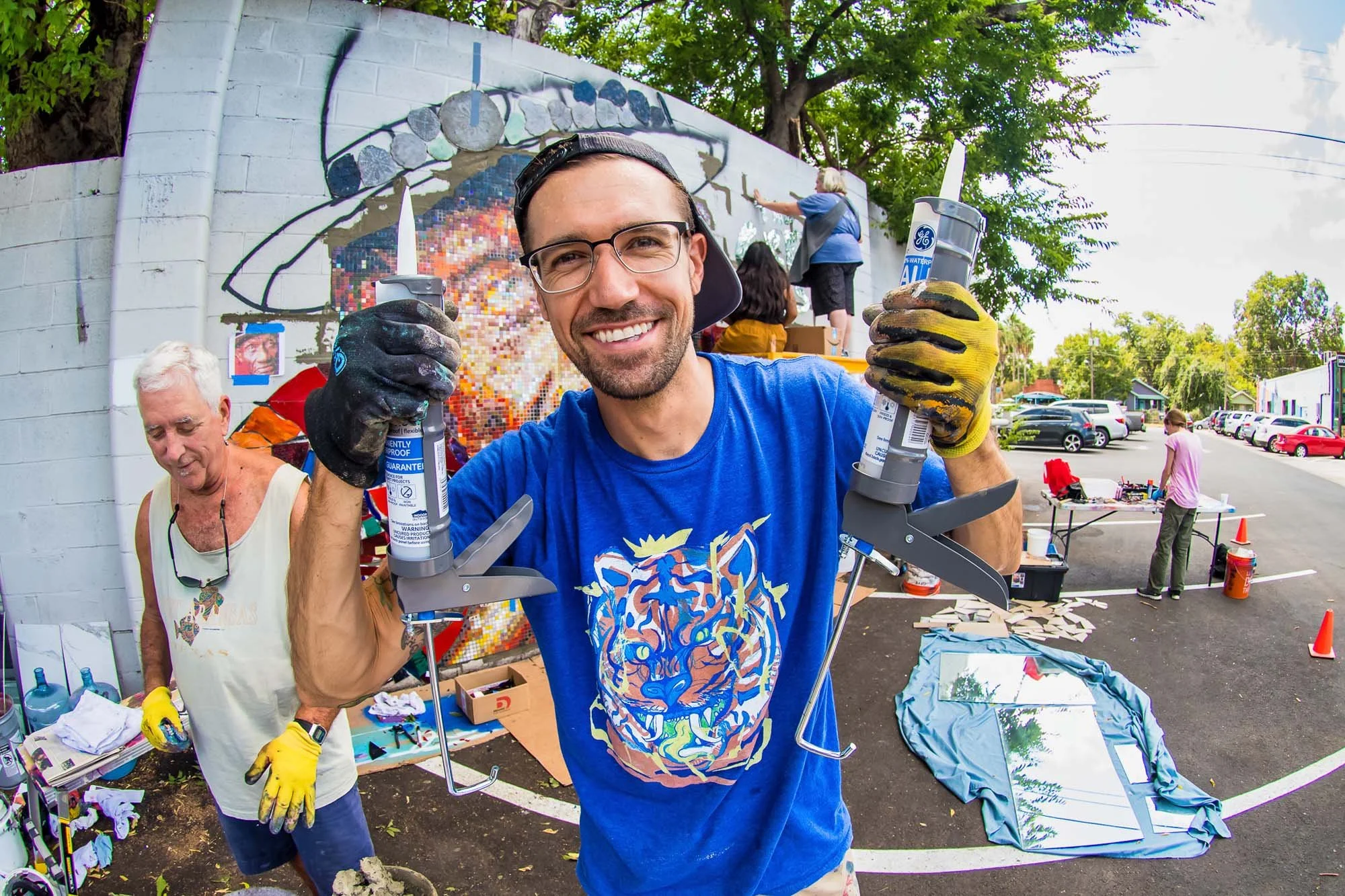 Roosevelt “Grey Ghost” Williams | Mosaic Mural in Austin | The Mosaic ...