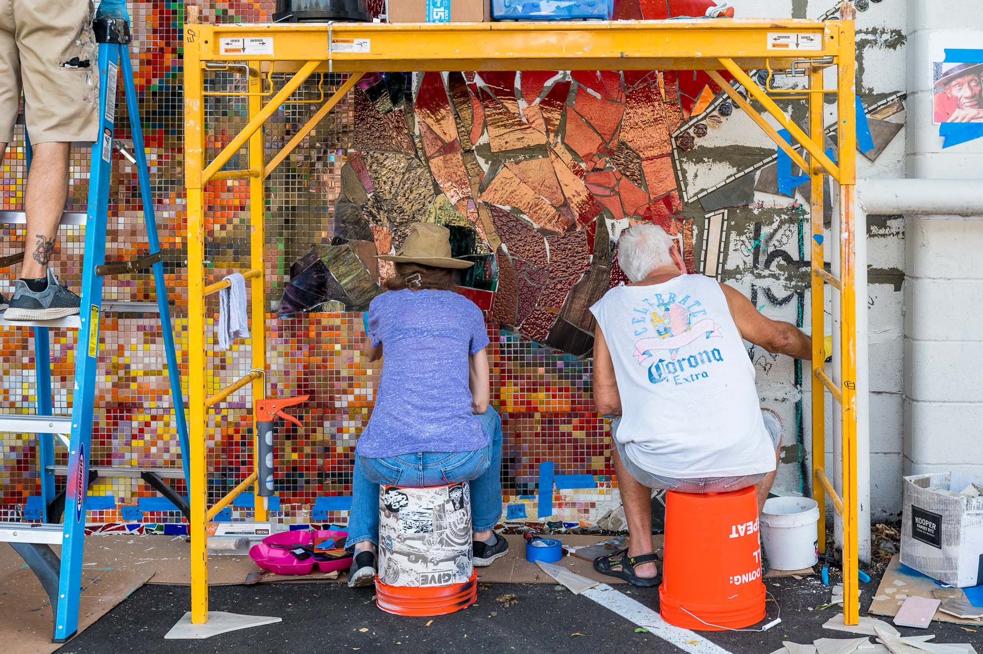 Roosevelt “Grey Ghost” Williams | Mosaic Mural in Austin | The Mosaic ...