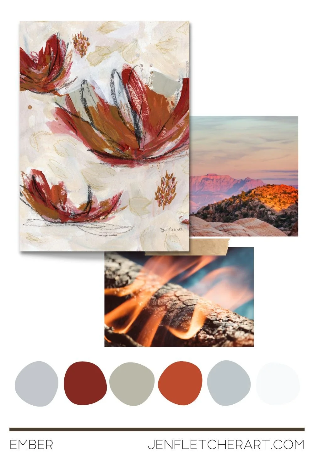 Color Garden Palette 18 - Ember — Jen Fletcher