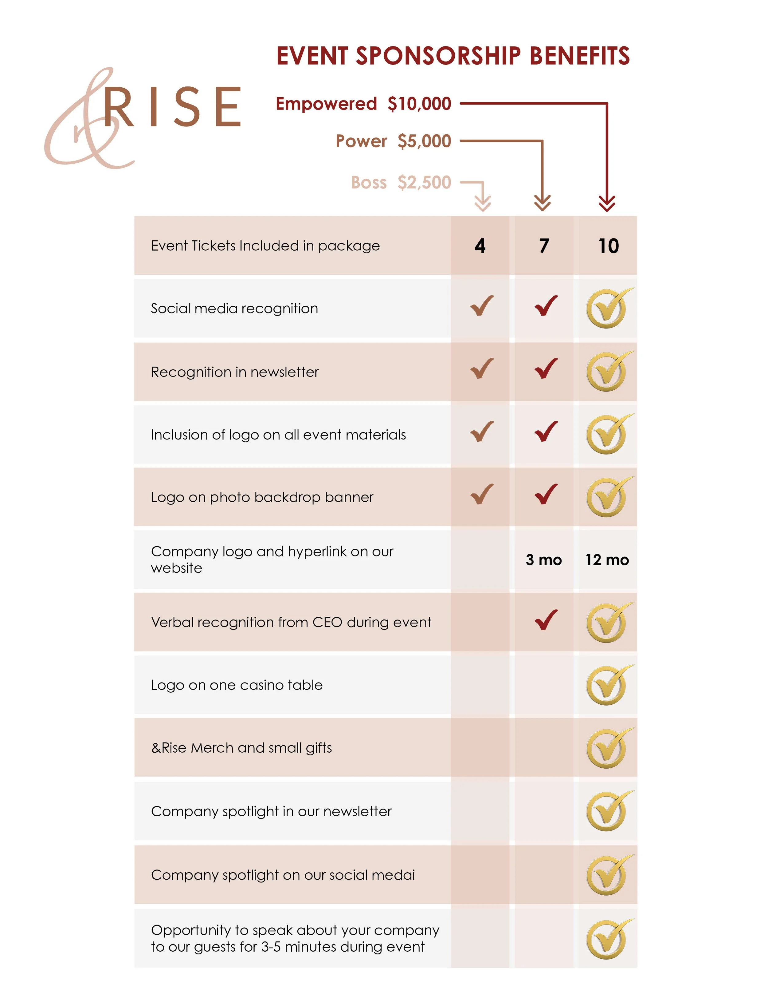 Sponsorship — &Rise