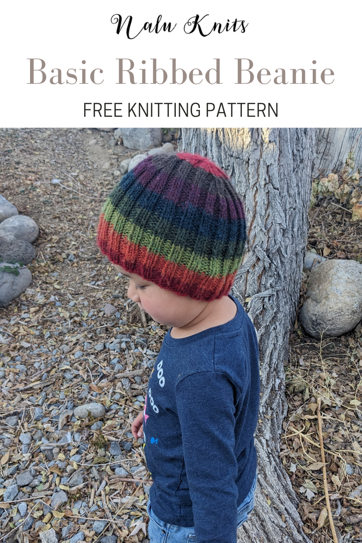 Basic Ribbed Beanie – Free Knitting Pattern — Naluknits