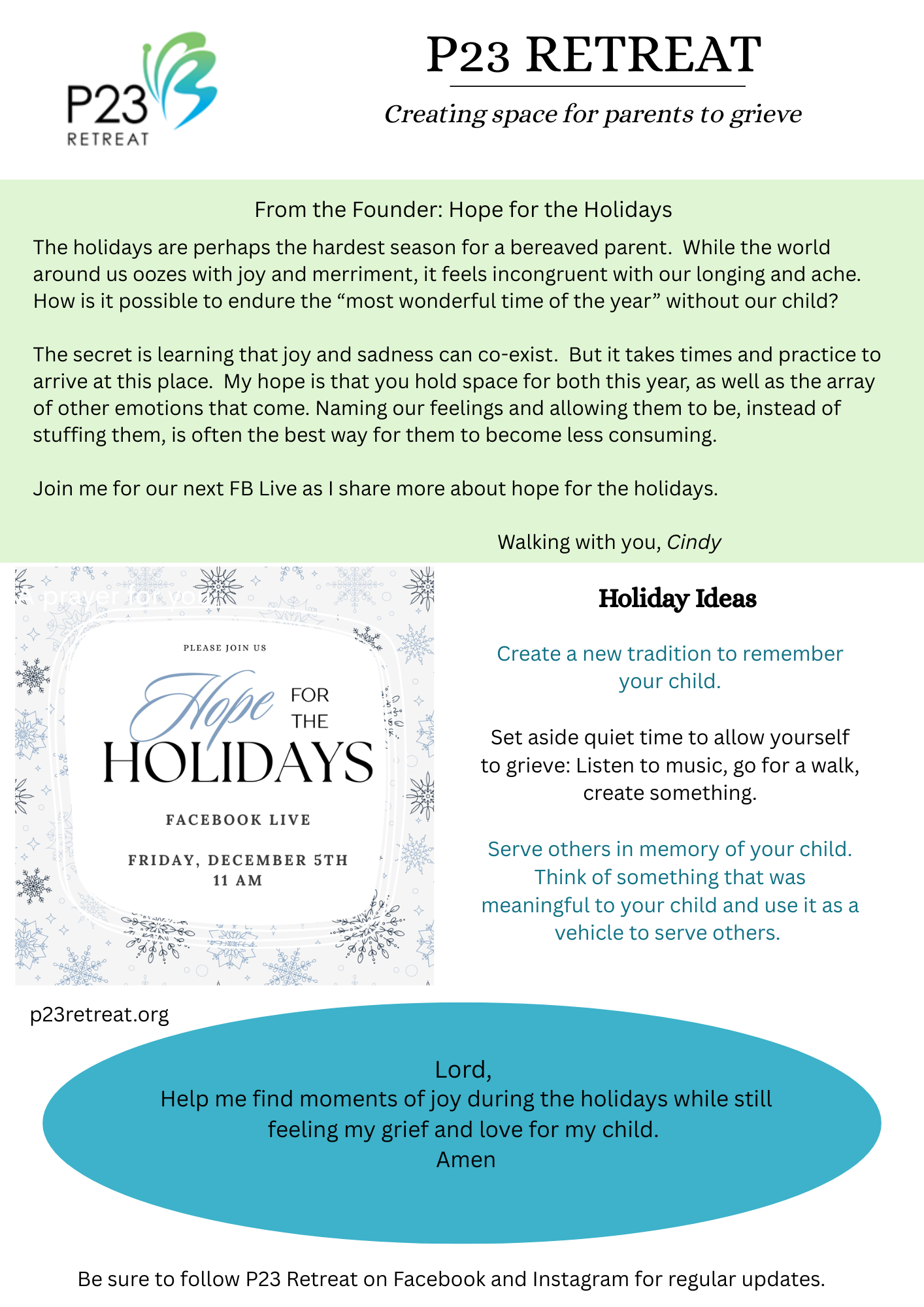 Resources — P23 Retreat