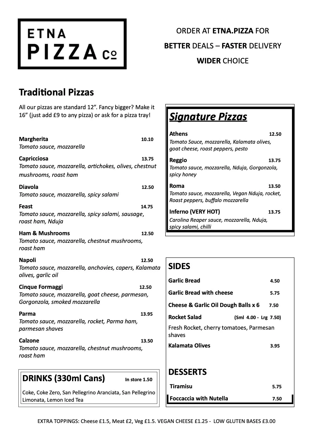 ETNA PIZZA - OFFICIAL WEBSITE
