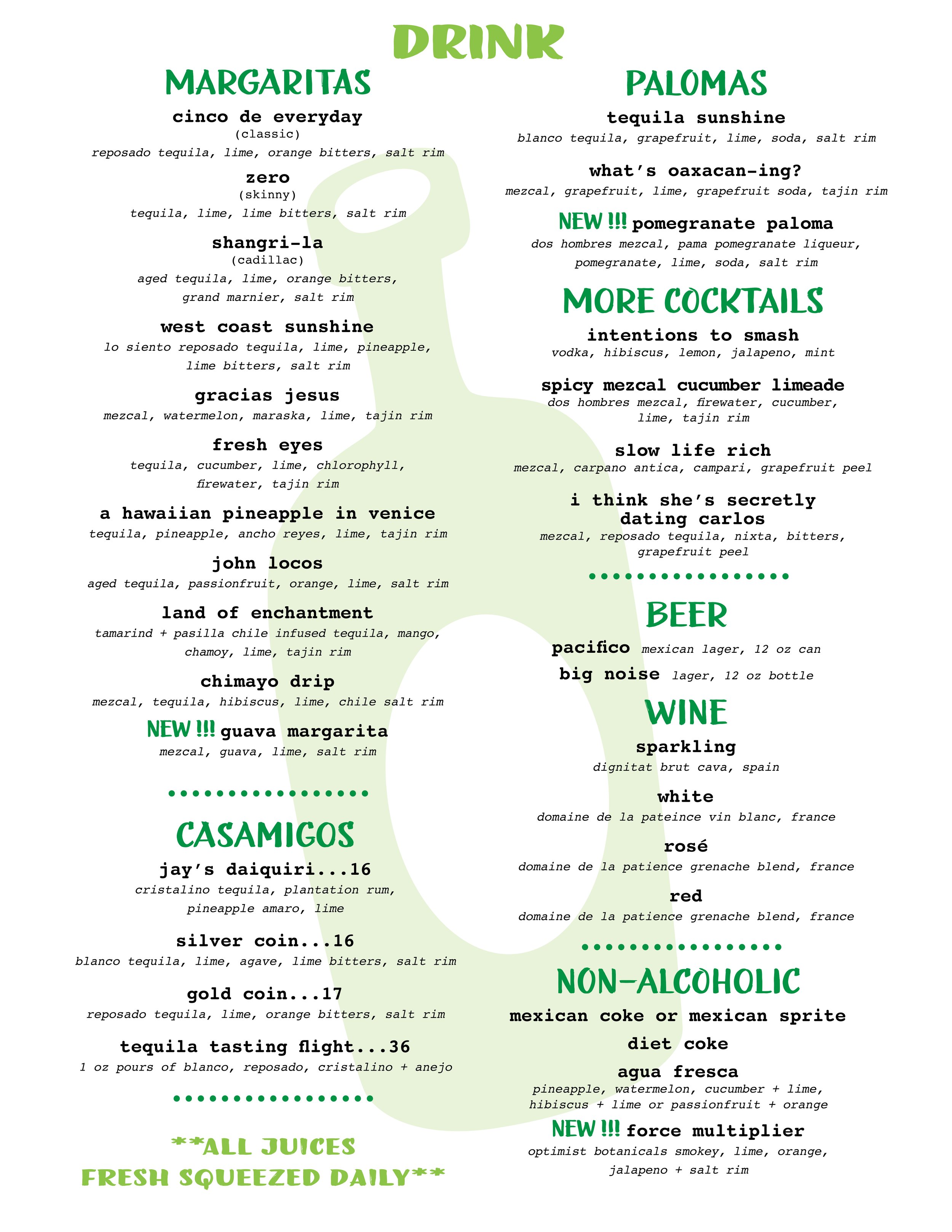 menus — Vamos. Vamos.