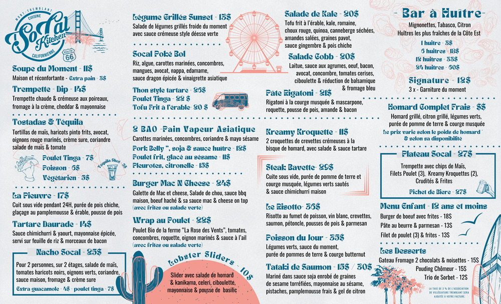 Menu Français — Socal Kitchen