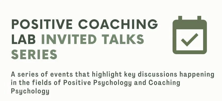 Invited Talks Series 2023 — Positive Coaching Lab