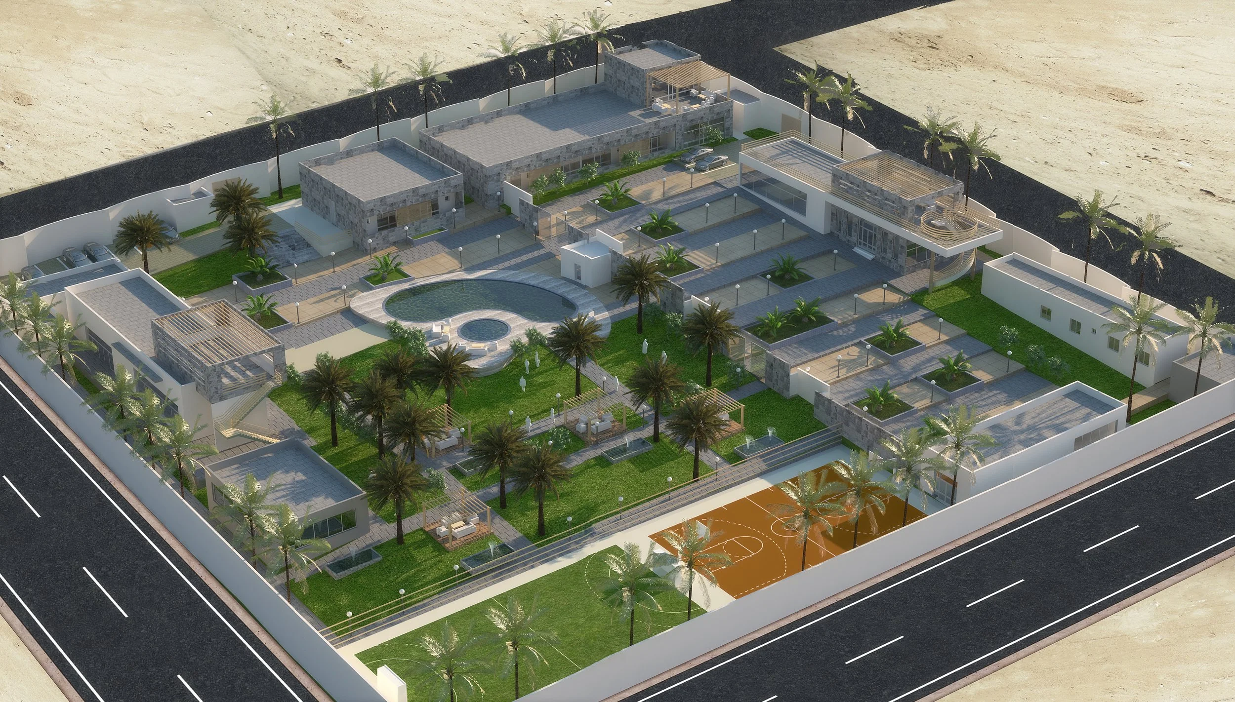 Private resort, Al Amaria, Riyadh — MZ Designs