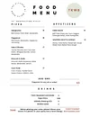 Menu — The Kitchen at White Barn