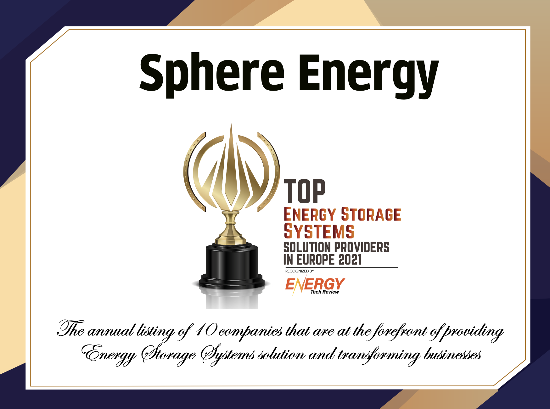 Sphere Energy | Innovative Battery Technology Services