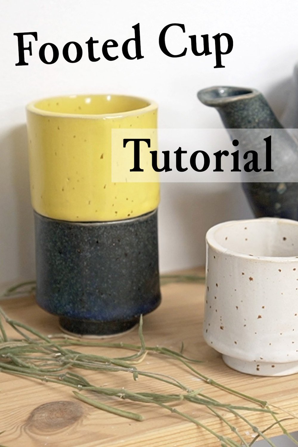 Footed Cup with Template — pottery to the people