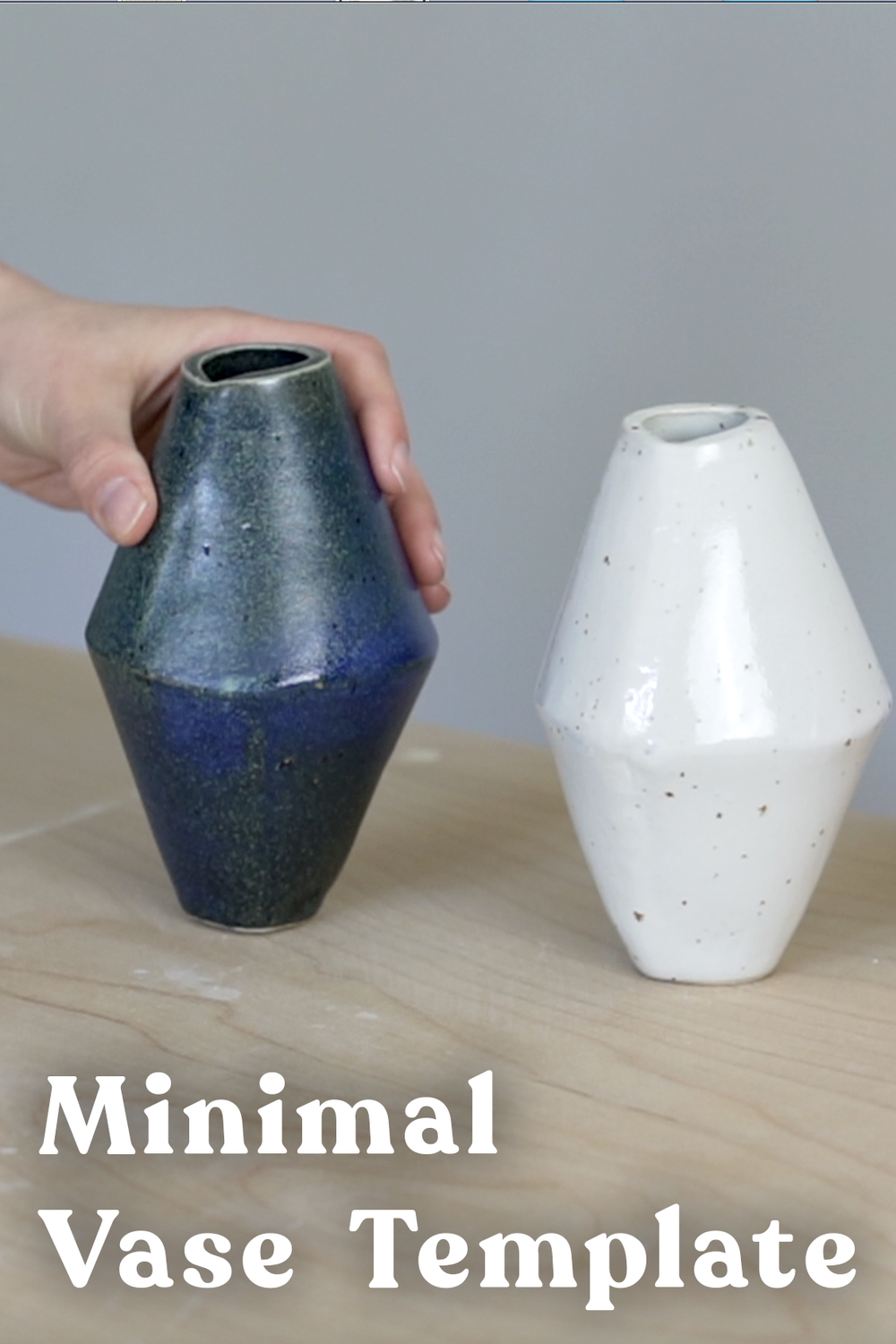 Minimal Vase with Template — pottery to the people