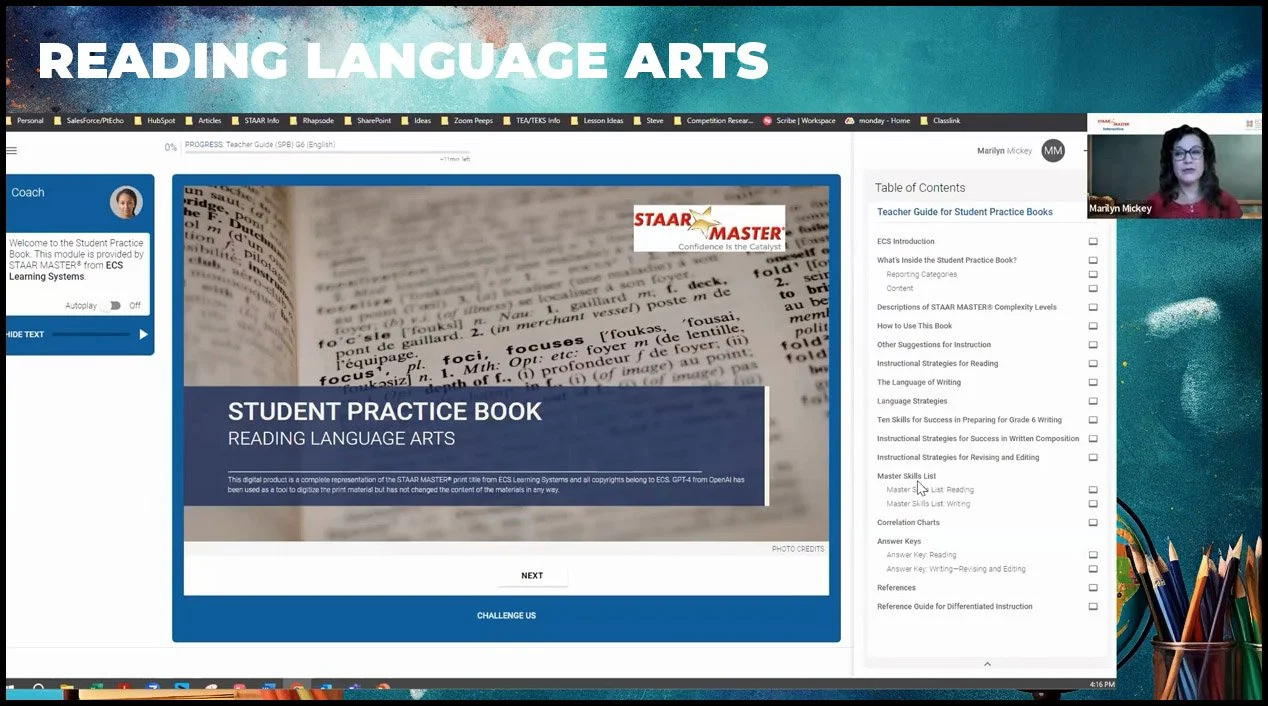 SMI Webinar Library — STAAR MASTER