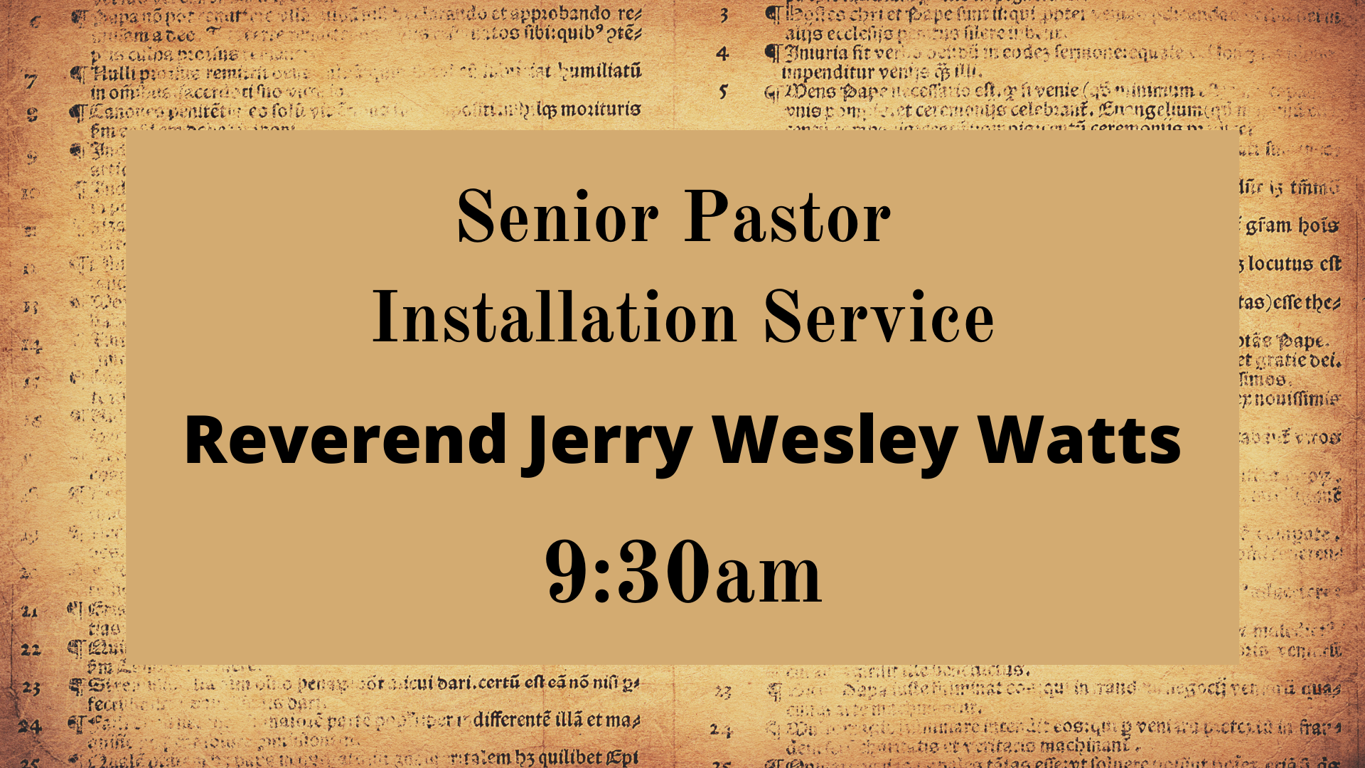Senior Pastor Installation | Join Us This Sunday — Faith Lutheran Church