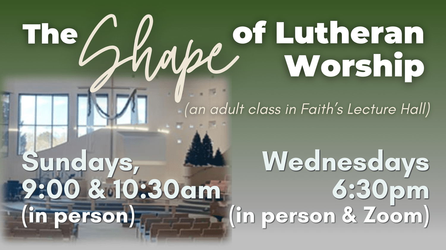 Adult Education Classes | Expand Your Horizons — Faith Lutheran Church