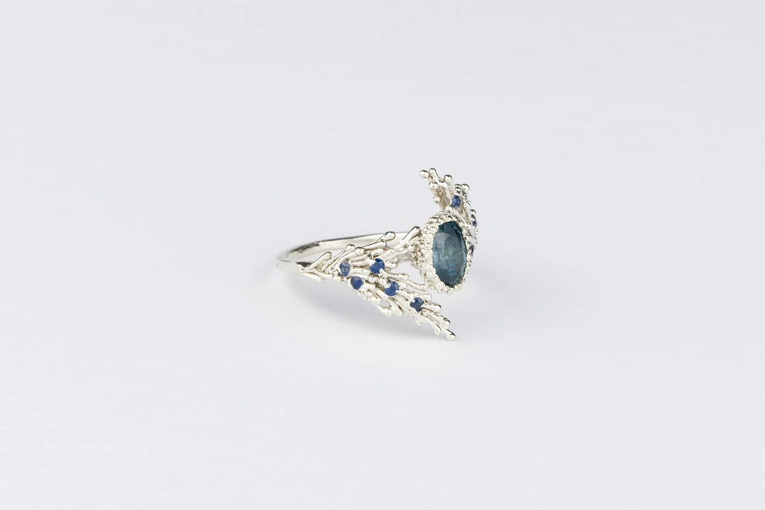 Golden Seaweed Ring I — Sarah Brown Jewellery