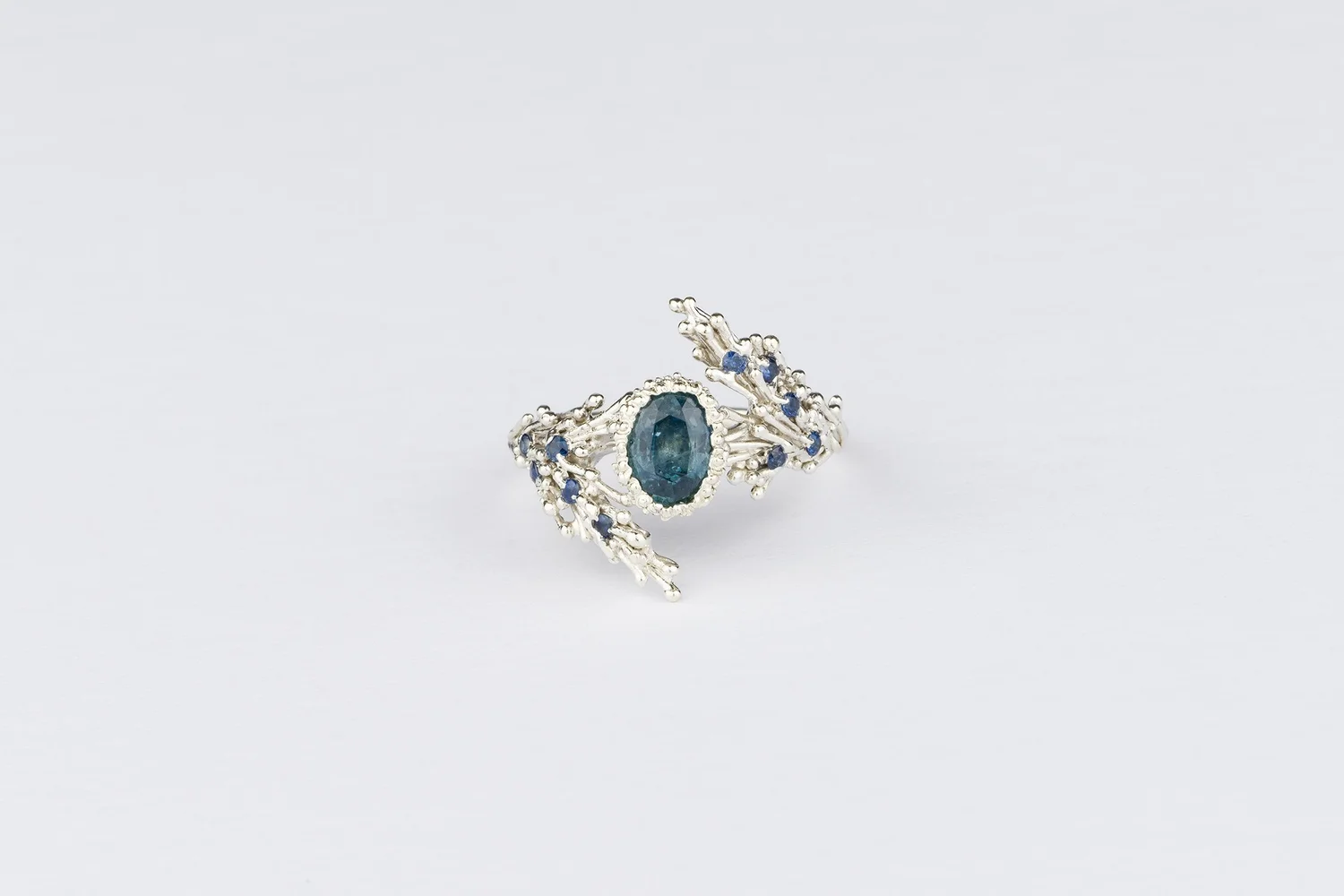 Golden Seaweed Ring I — Sarah Brown Jewellery
