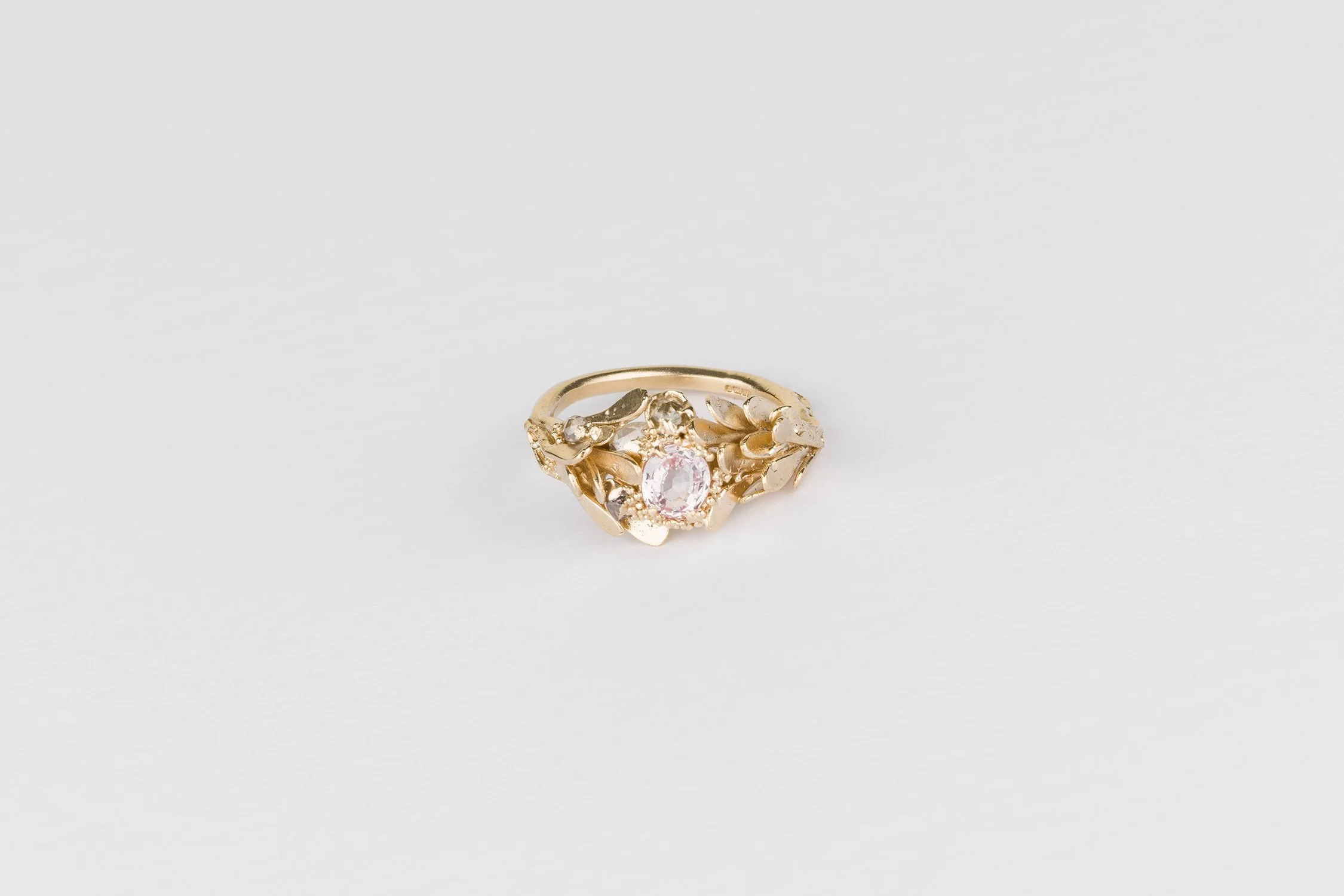 Golden Seaweed Ring I — Sarah Brown Jewellery