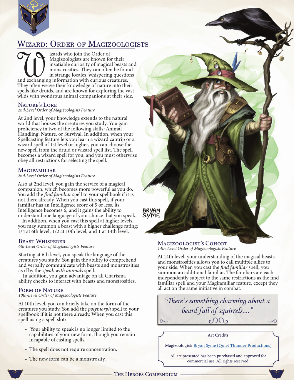 Wizard Subclasses — The Heroes Compendium