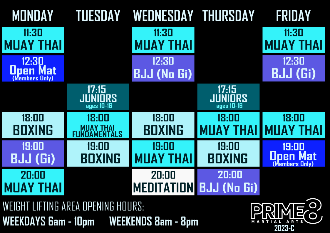 Timetable — Prime8