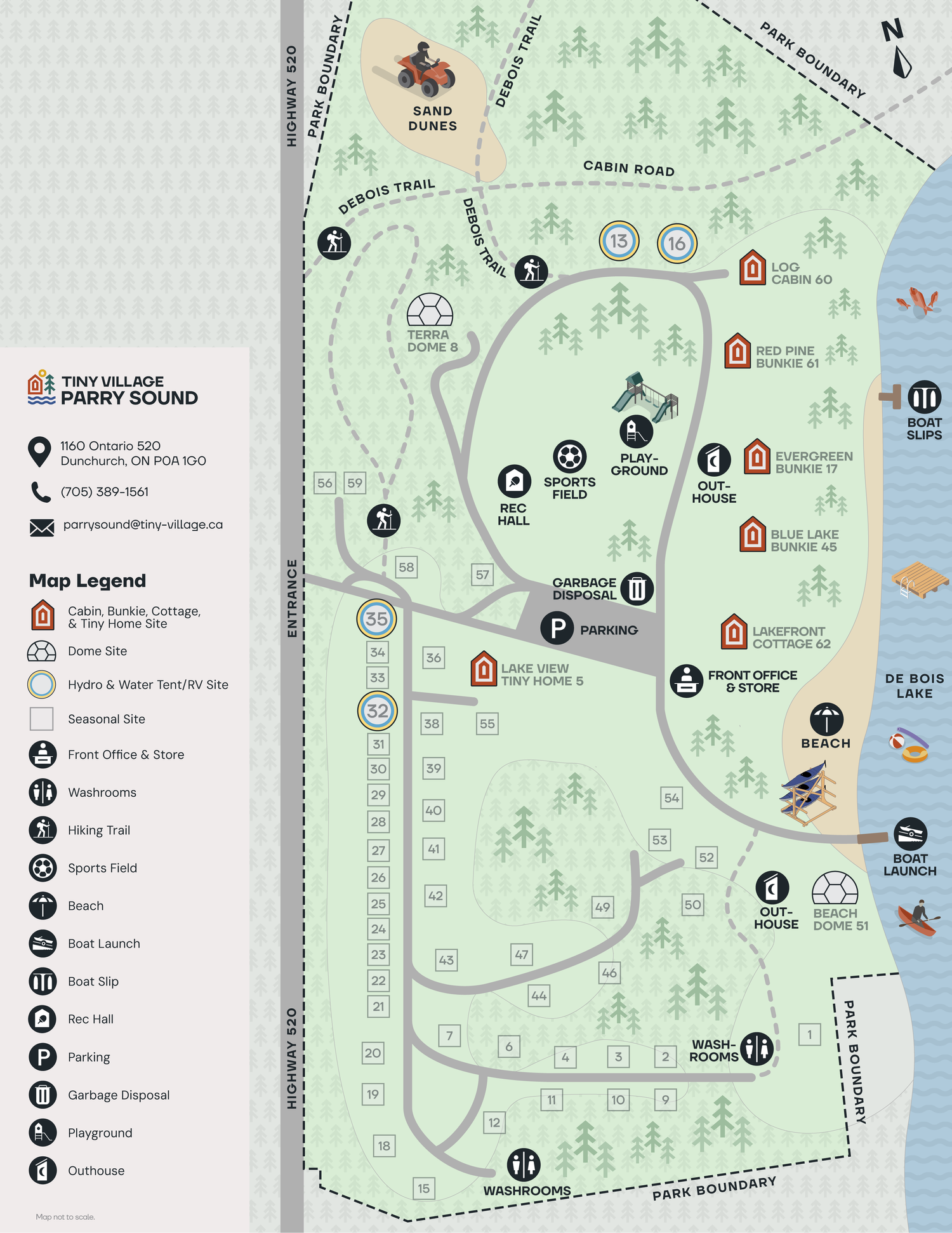 Map — Tiny Village Parry Sound