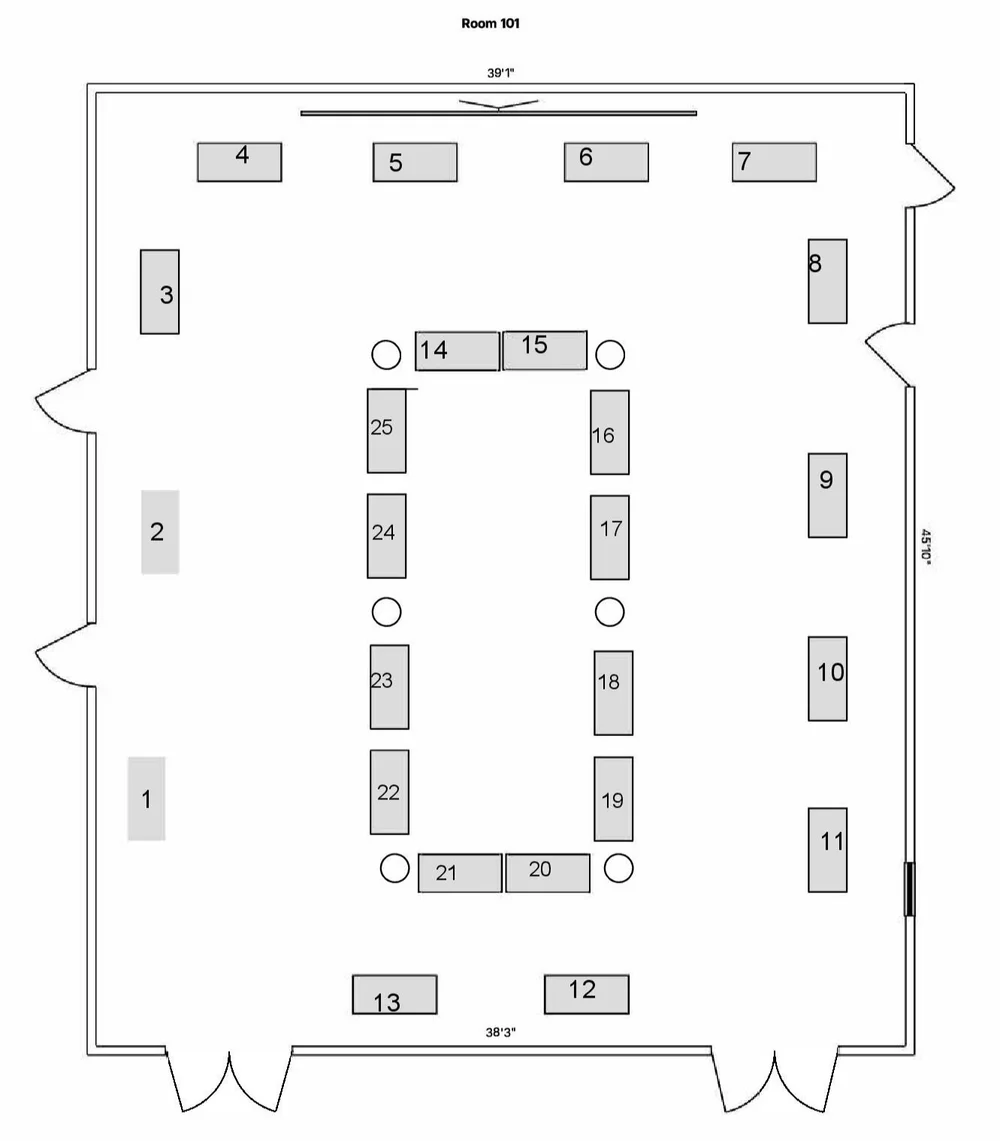 Rooms & Table Assignments 2025 — Rainbow Book Fair 2022