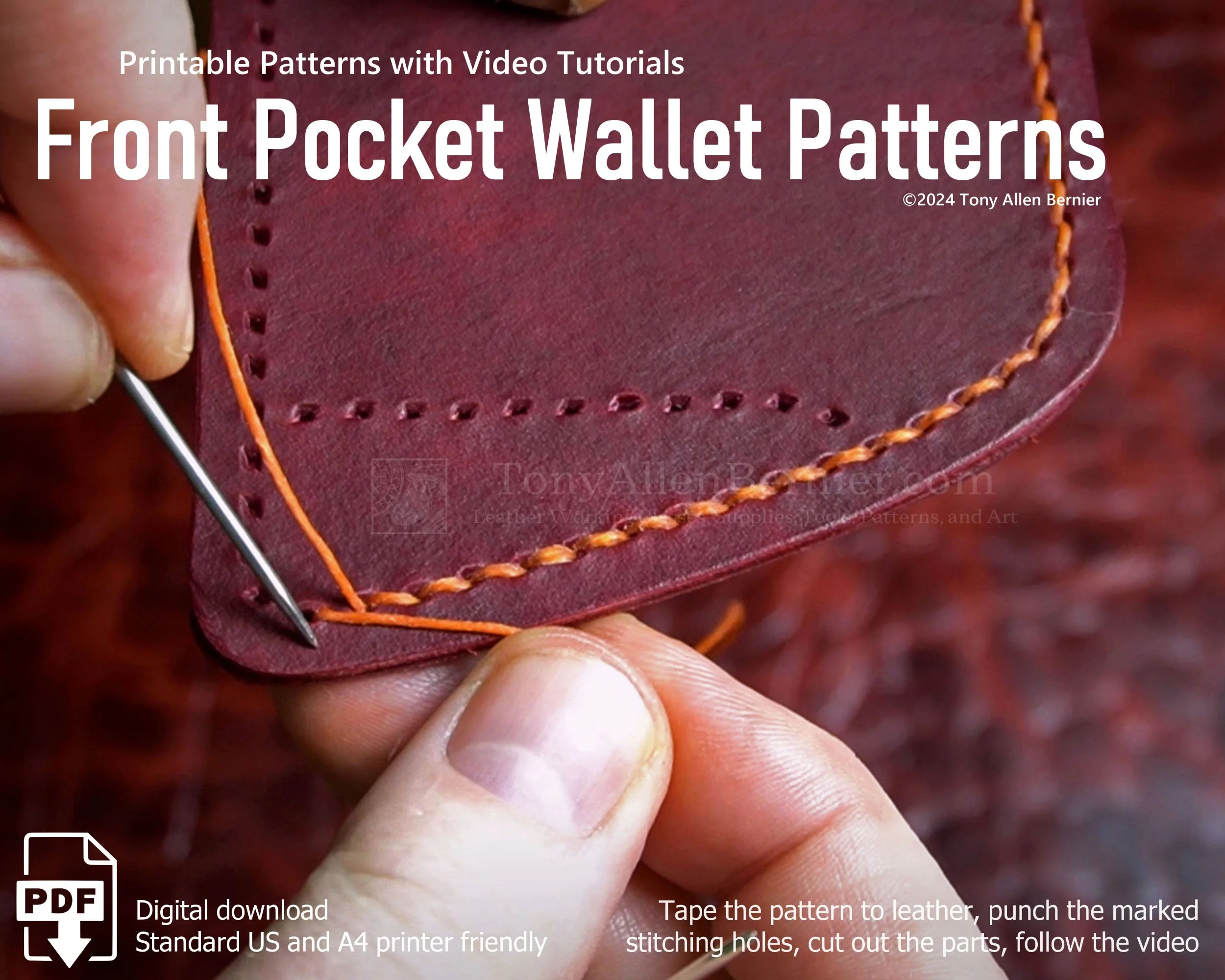 Front pocket wallet tutorial — Tony Allen Bernier