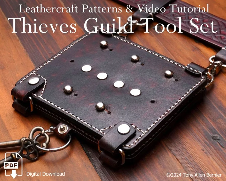 Leather patterns, tools, and supplies — Tony Allen Bernier