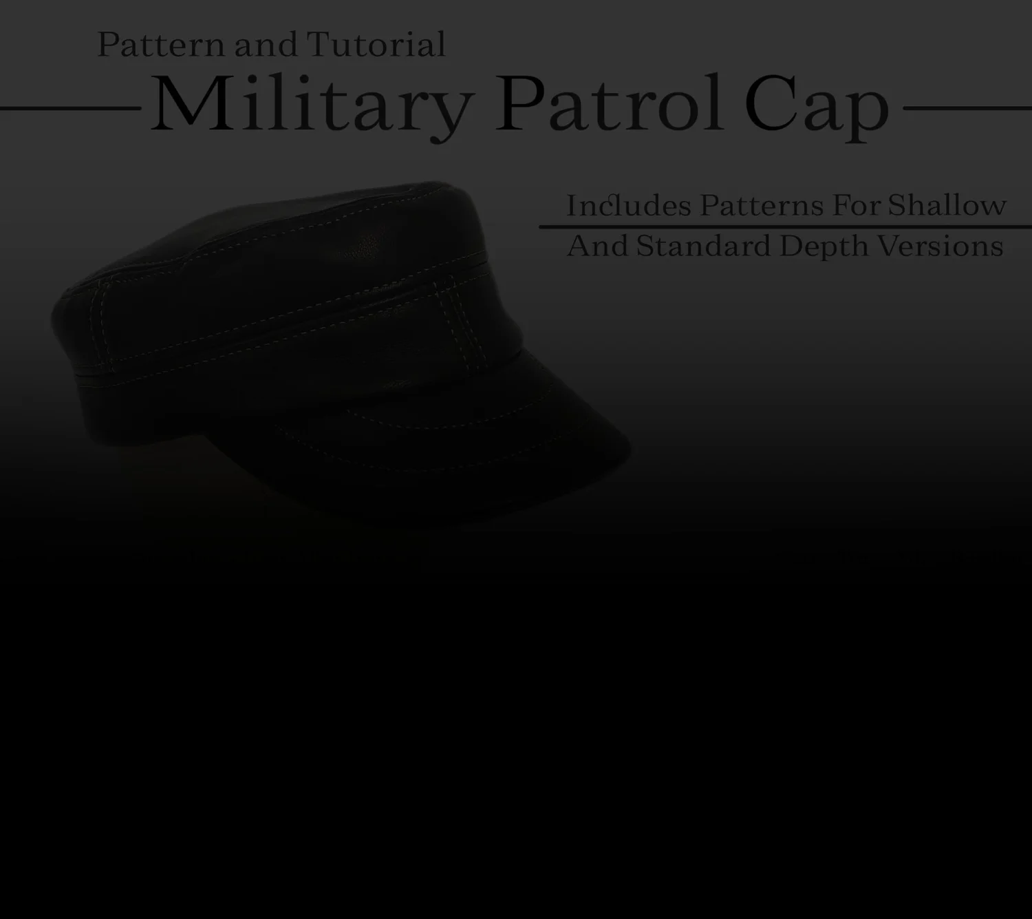 Military cap tutorial — Tony Allen Bernier