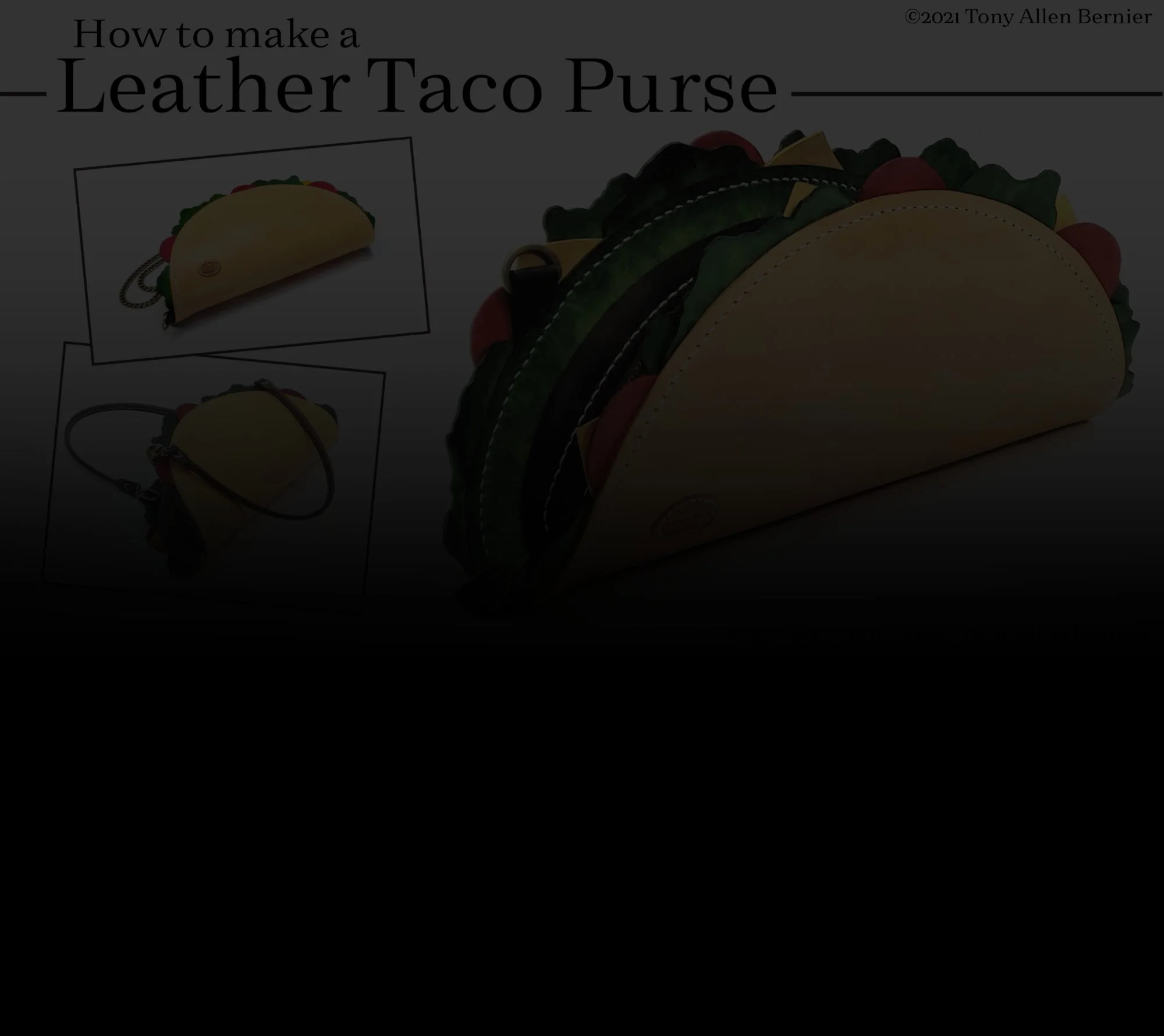 Leather taco purse tutorial — Tony Allen Bernier