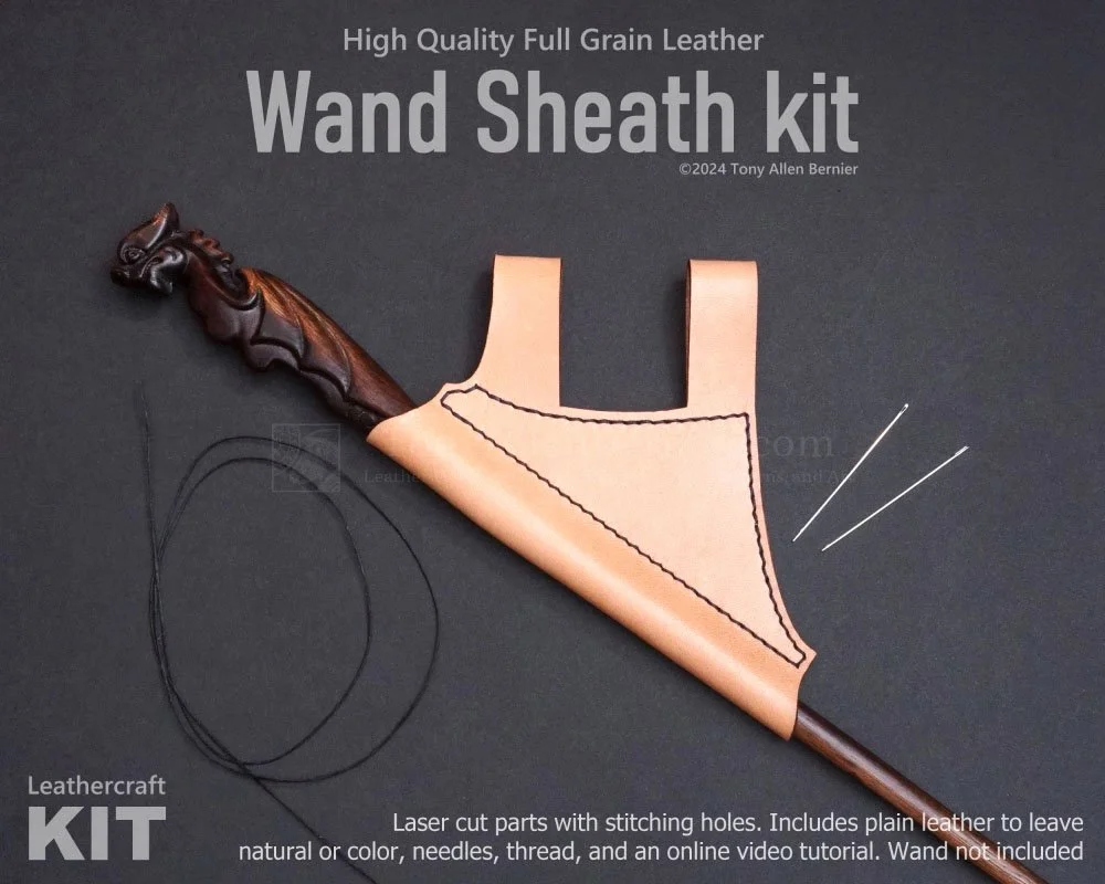 How to make leather wand holsters — Tony Allen Bernier