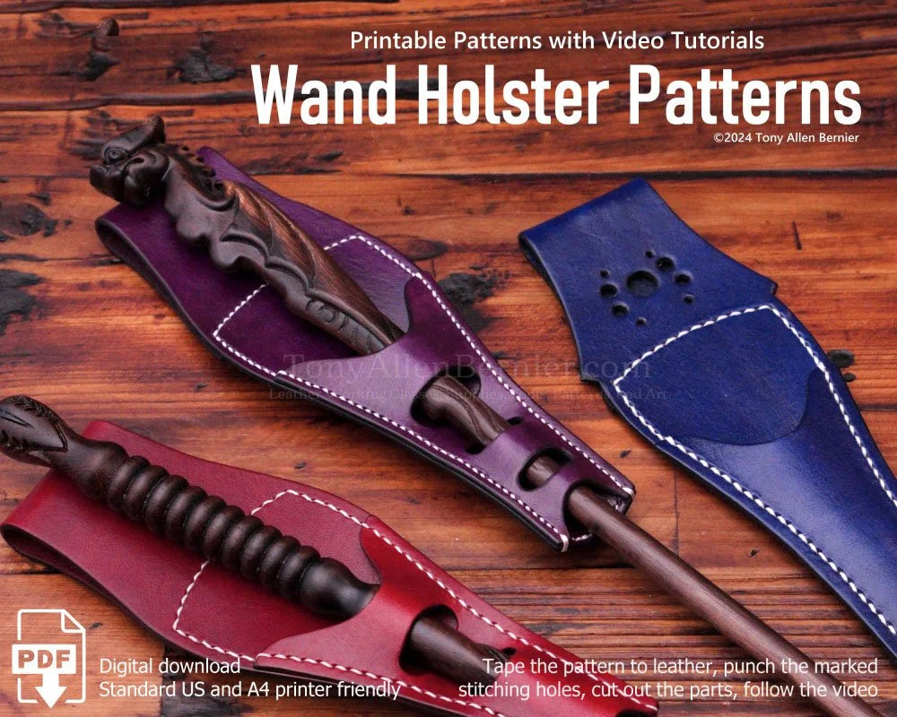 Leather patterns, tools, and supplies — Tony Allen Bernier