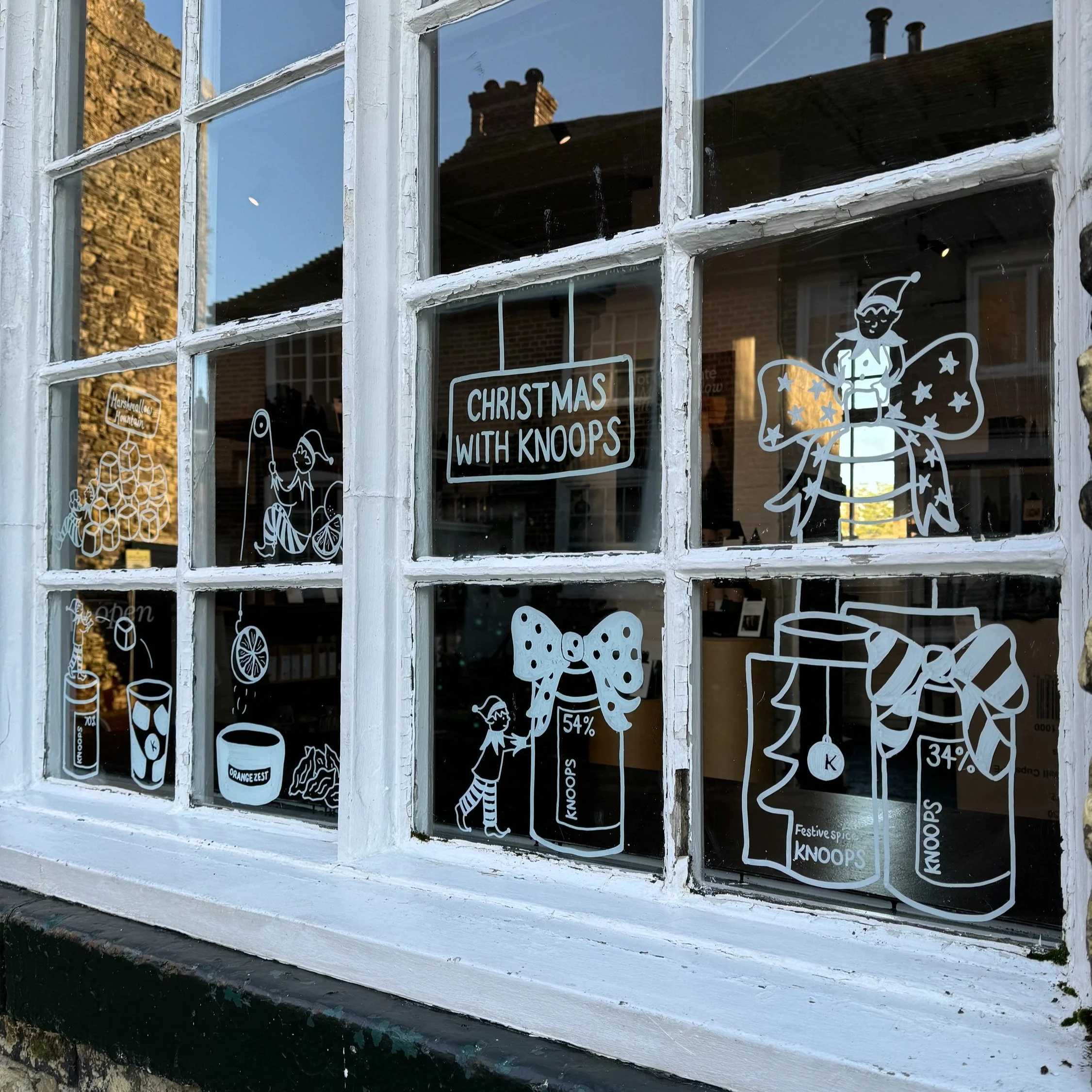 Hand Painted Window Art — Danielle Brooks Illustration