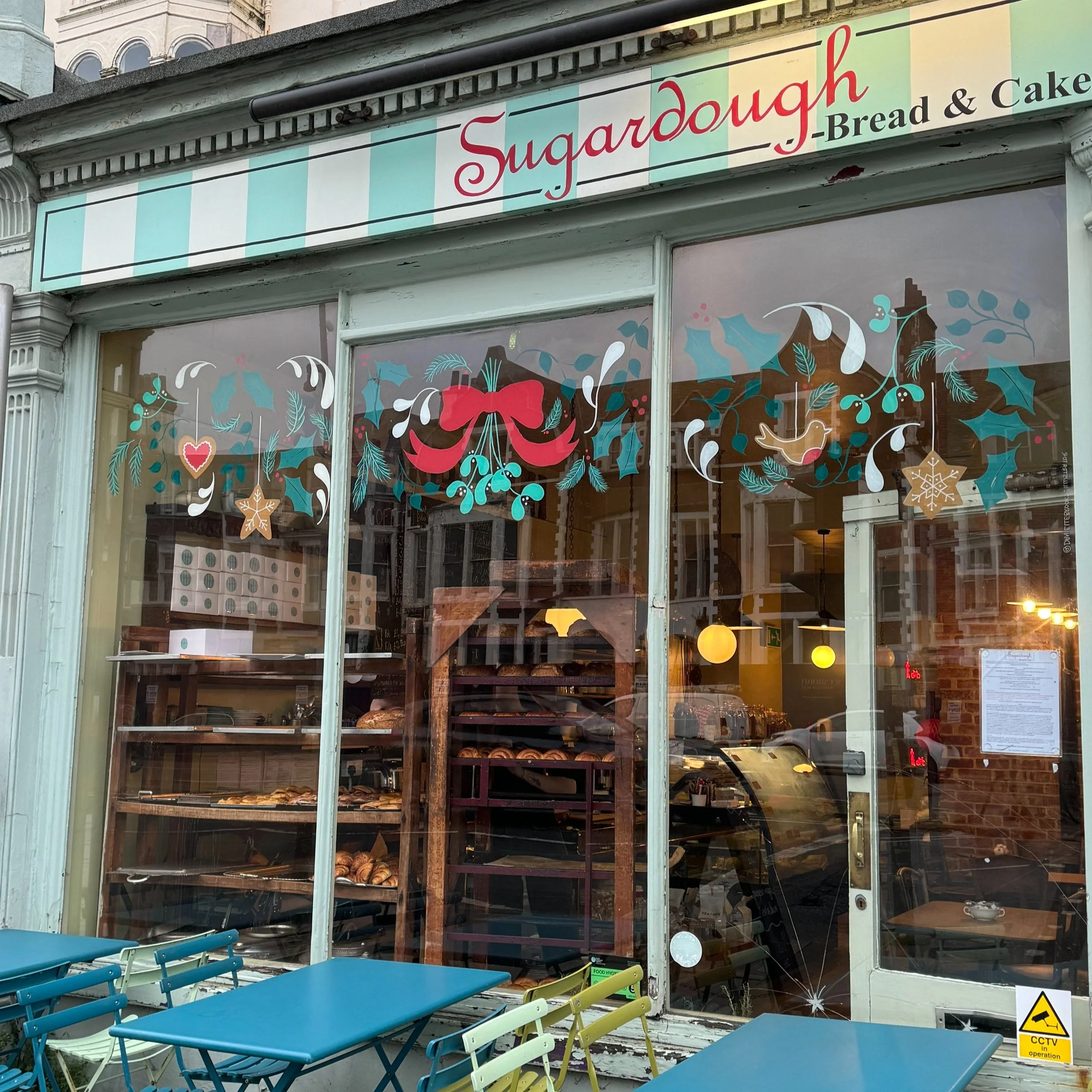 Hand Painted Window Art — Danielle Brooks Illustration